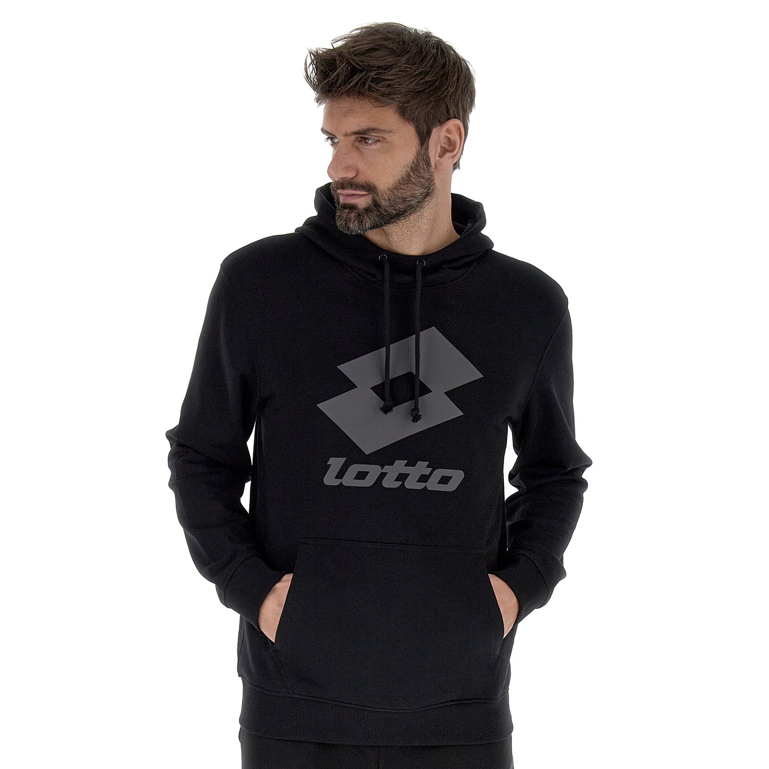 Felpa Lifestyle Smart Nero 218242-2Af - Lotto Sport