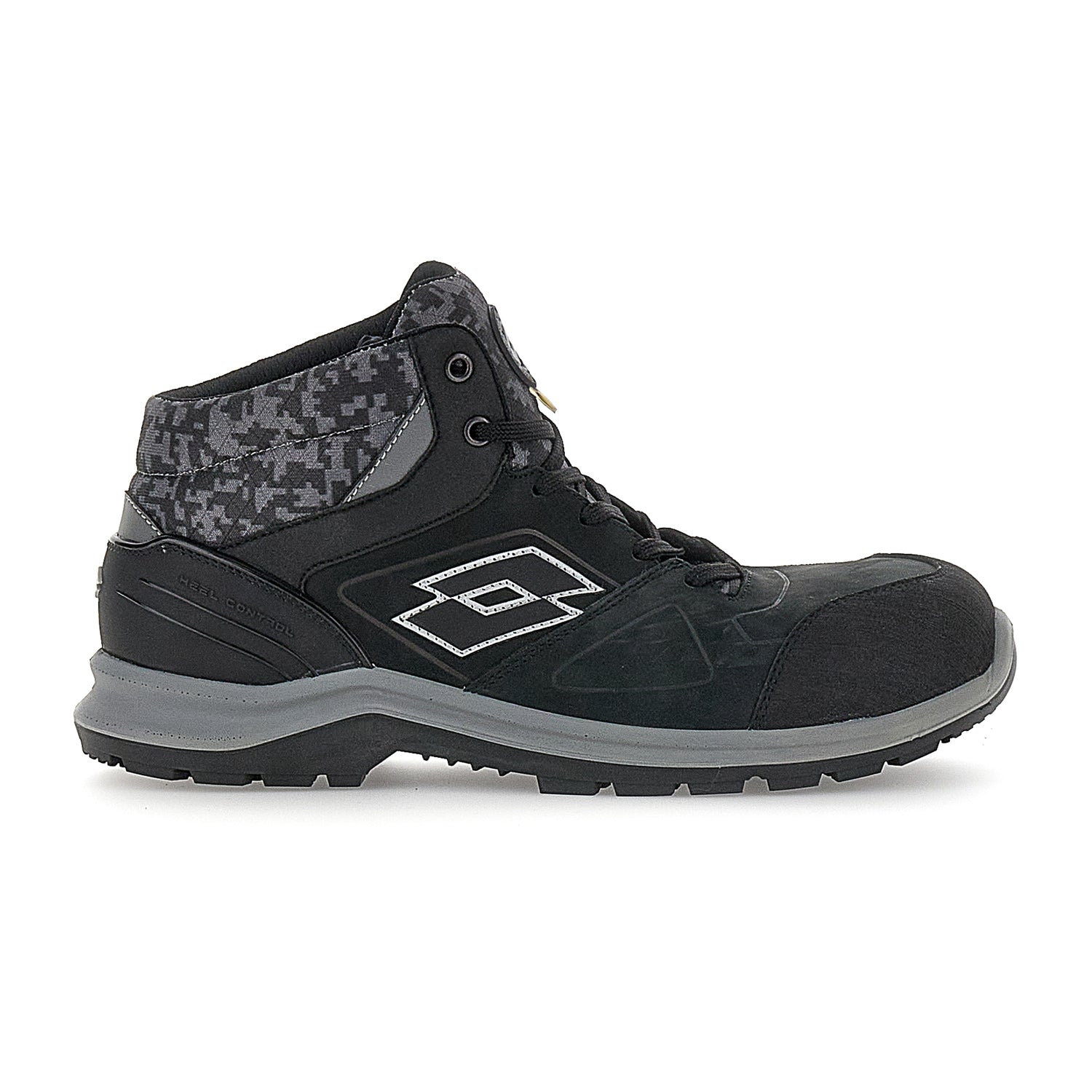 Hit 200 Mid S3 Esd Safety Mid Shoes Black - Lotto Sport