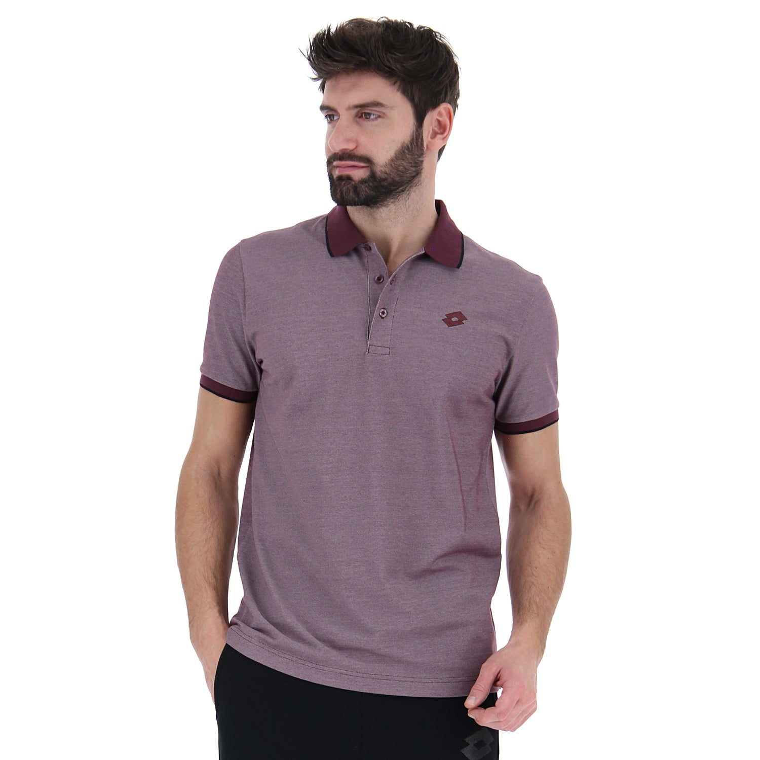 Leisure L73 Polo Shirt Dark Red - Lotto Sport