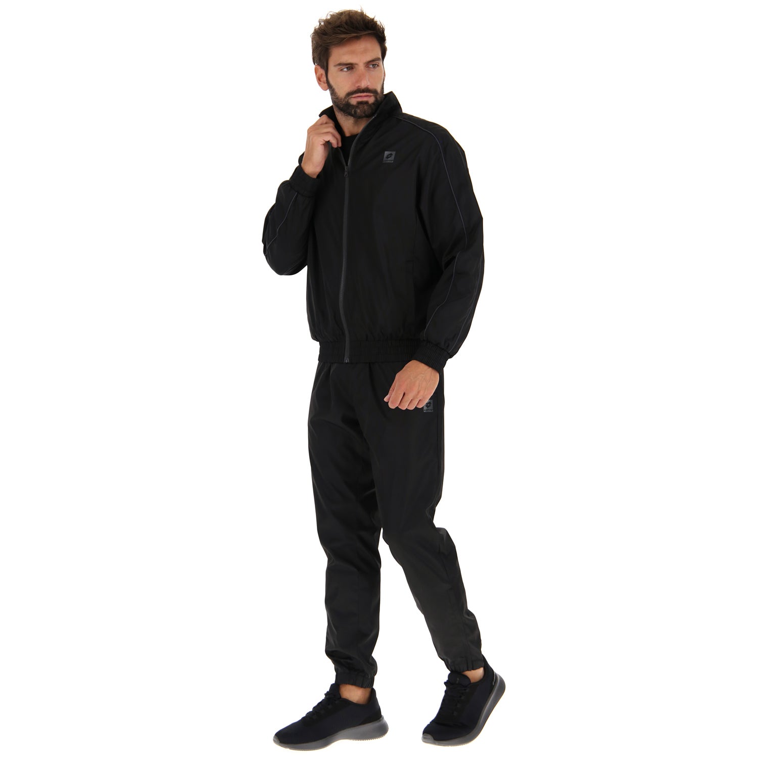Leisure Square Tracksuit Black - Lotto Sport