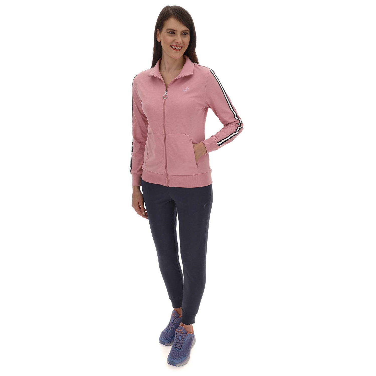 Leisure Riviera Tracksuit Pink - Lotto Sport