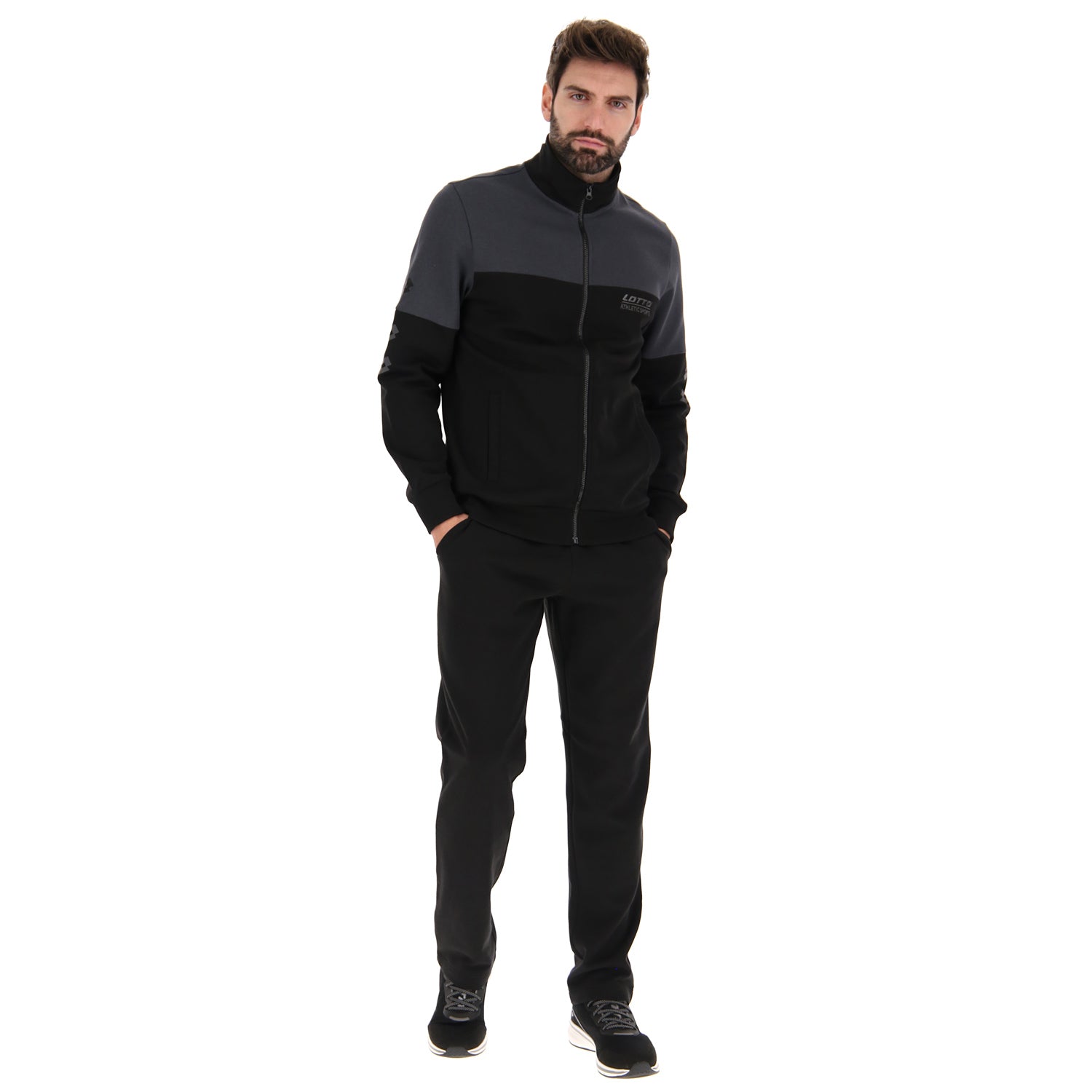Leisure Dual Tracksuit Black - Lotto Sport