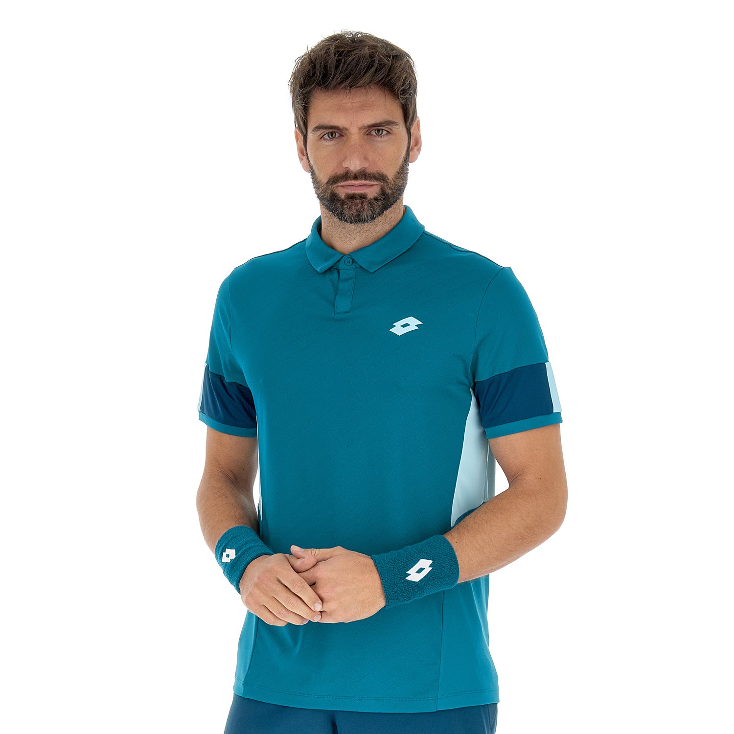 Tennis Tech D1 Polo Shirt Blue - Lotto Sport