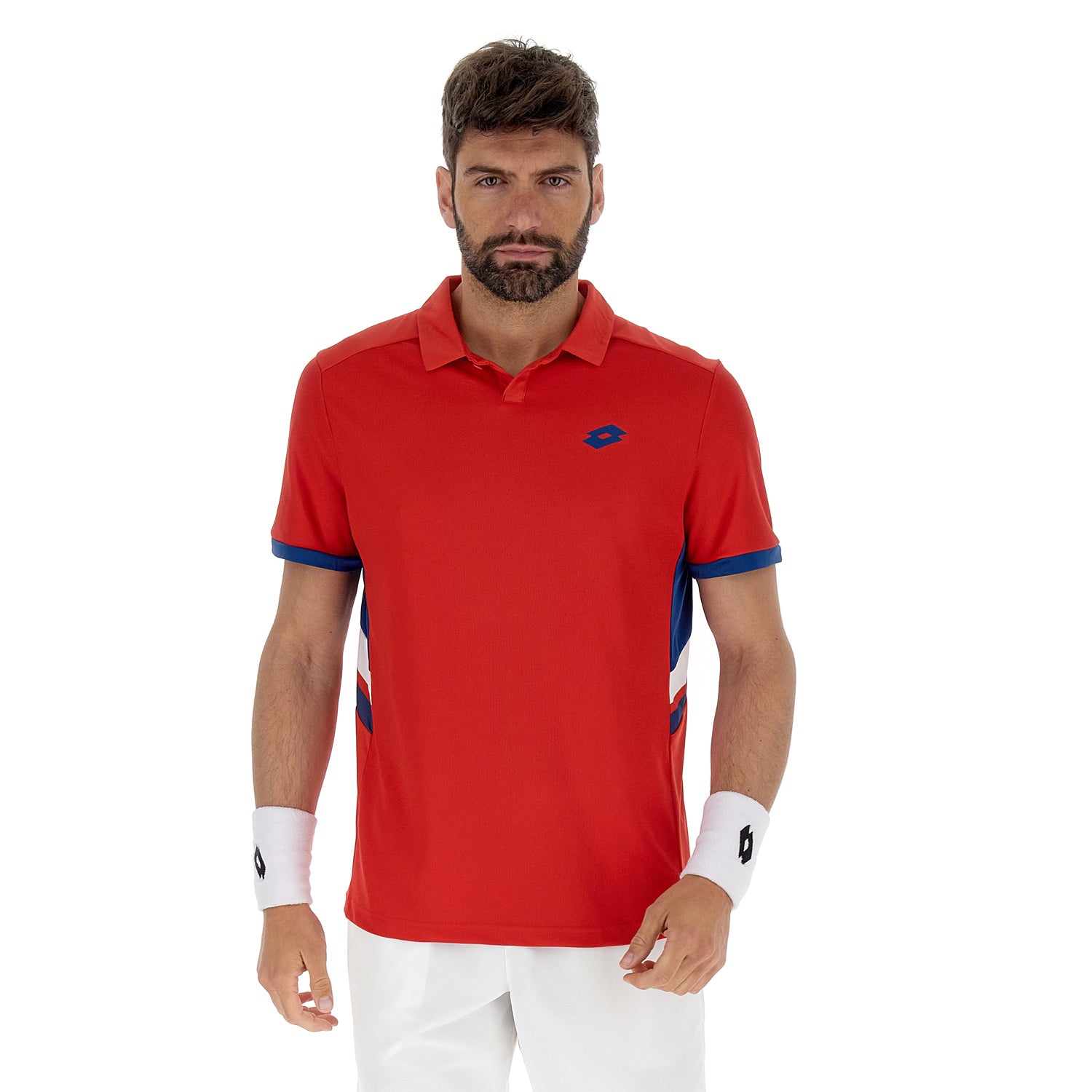 Tennis Tennis Teams Polo Shirt Red - Lotto Sport