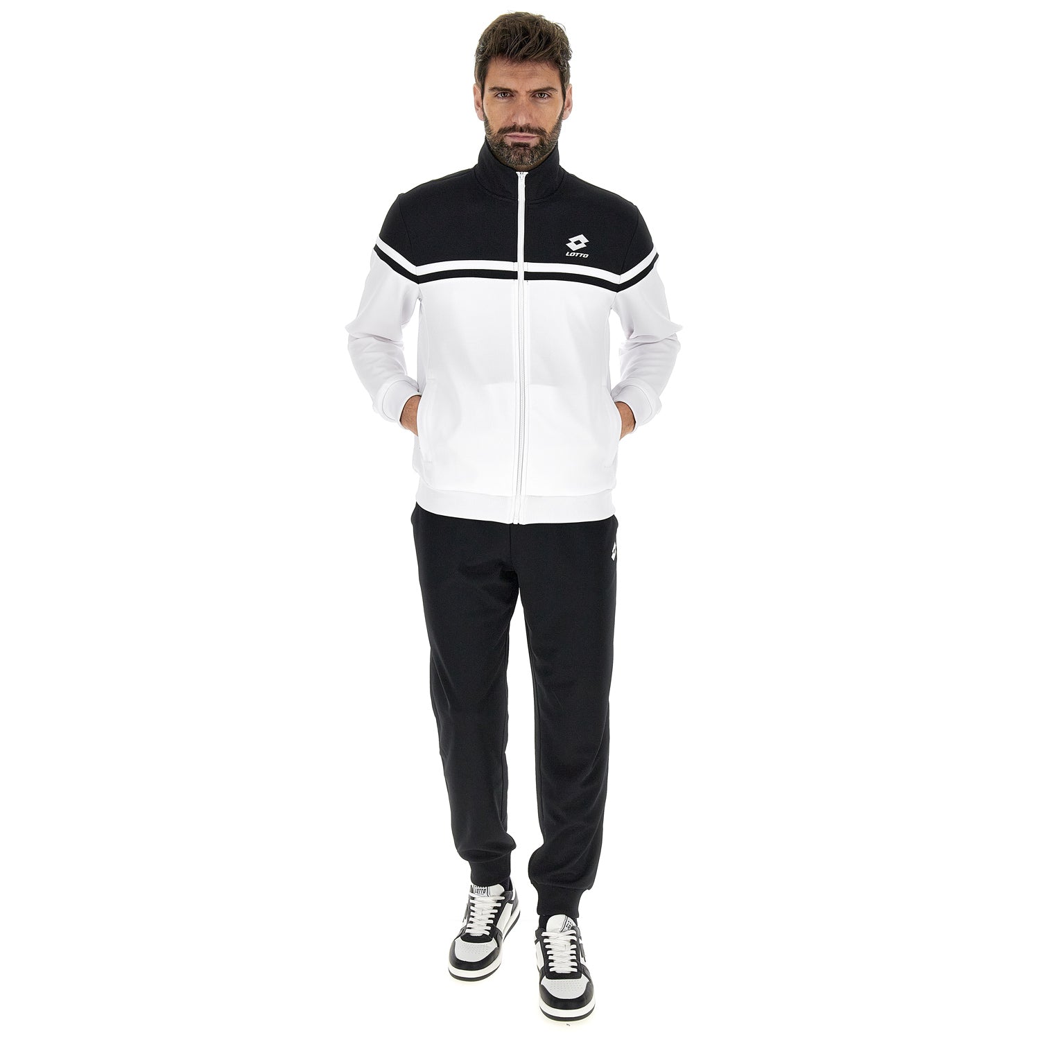 Leisure Tracksuit Pl Tracksuit Black - Lotto Sport