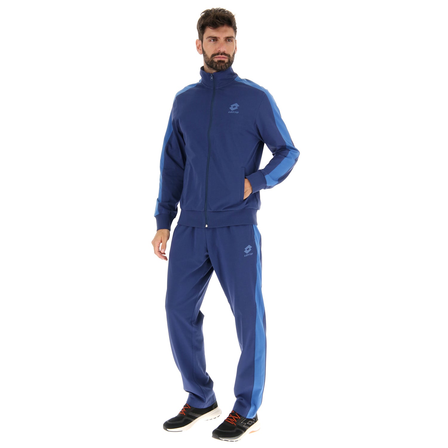 Leisure More Tracksuit Dark Blue - Lotto Sport