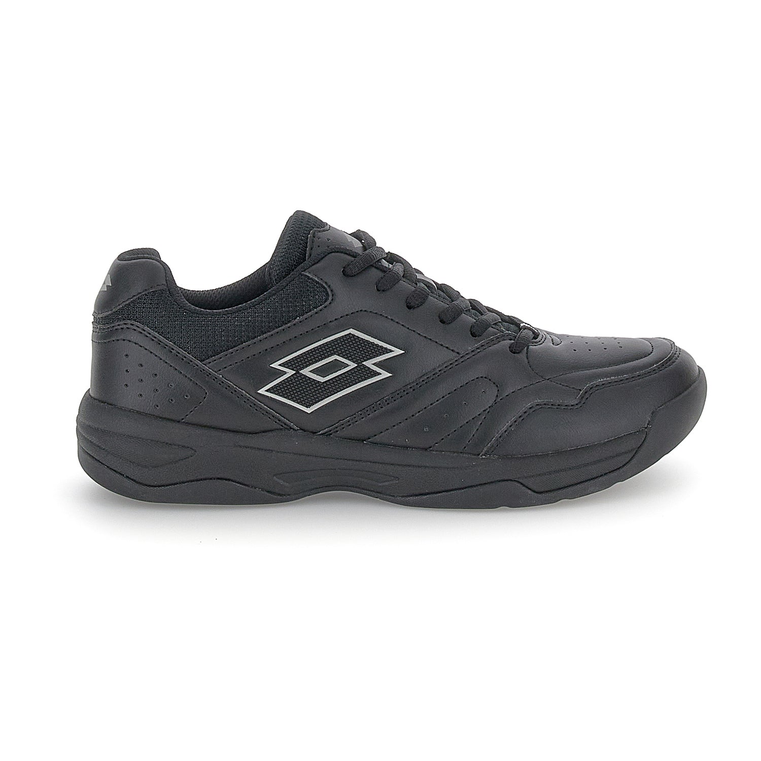 Court Logo Shoes Black - Lotto Sport