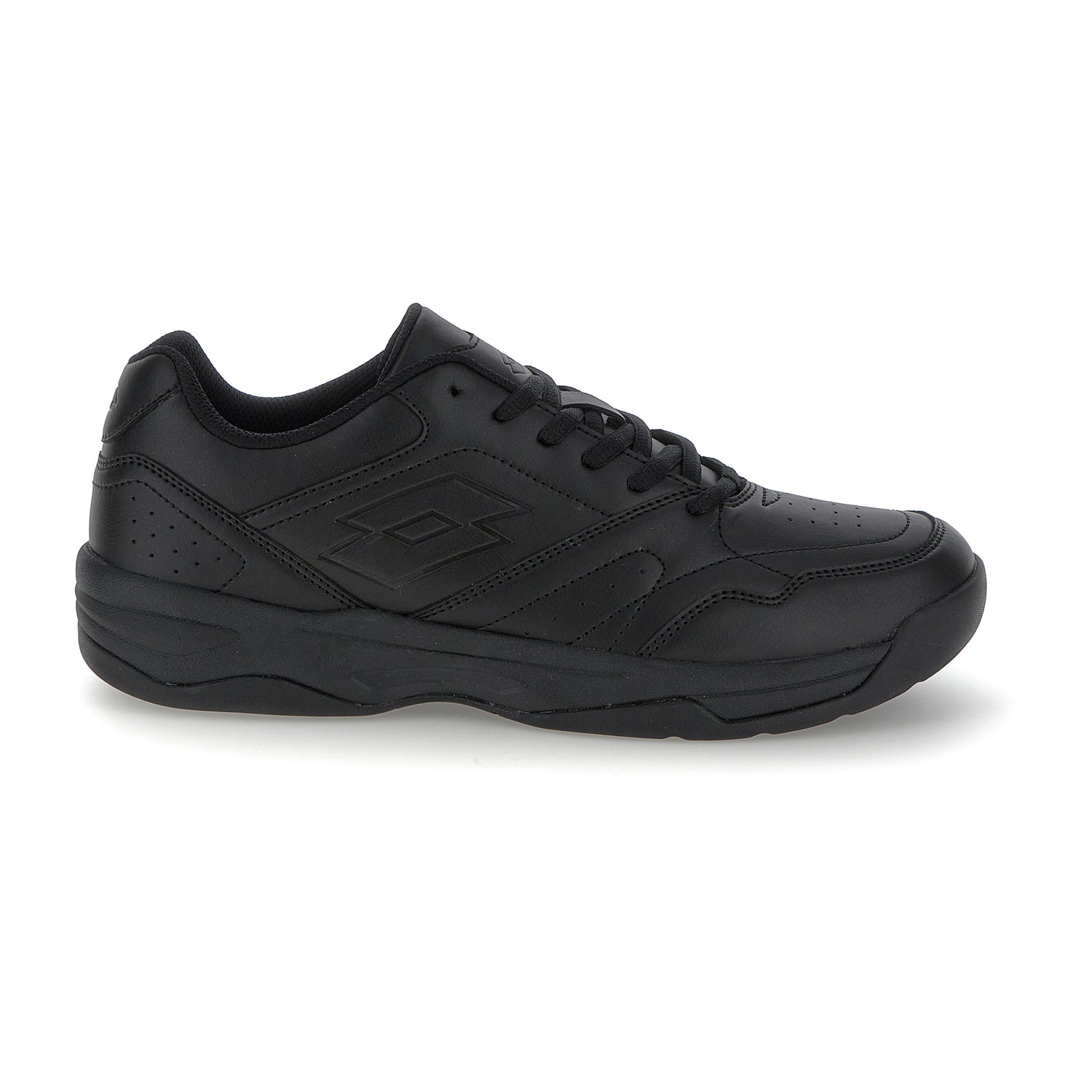 Court Logo Shoes Black Man - Lotto Sport