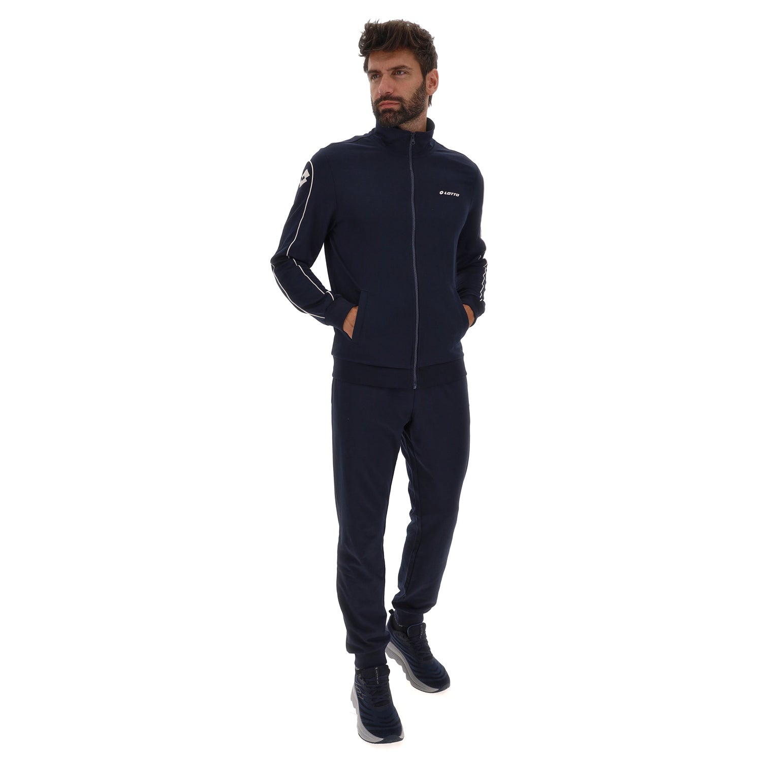 Leisure Primato Tracksuit Dark Blue - Lotto Sport
