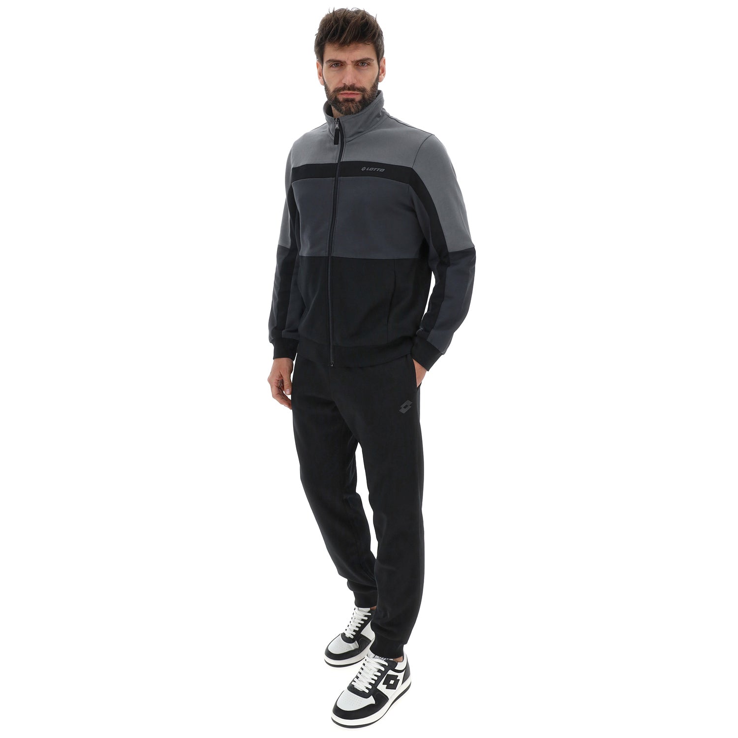Leisure Stratos Tracksuit Gray - Lotto Sport
